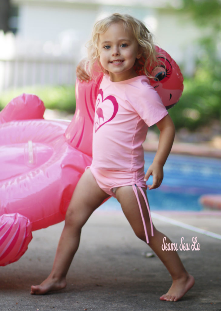 Girls Rashguard and Swimsuit Sewing Pattern 8 - Seams Sew Lo